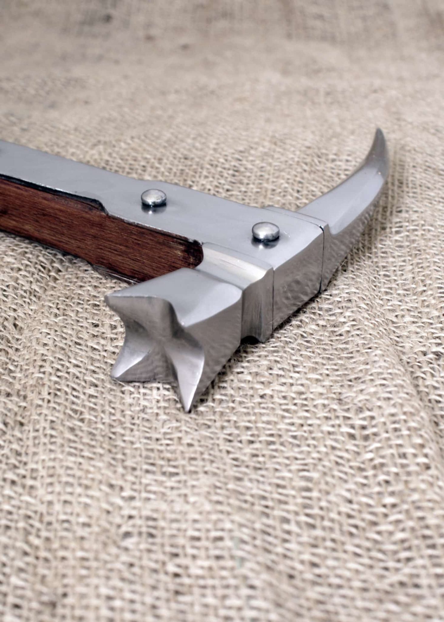 Marteau De Guerre Médiéval Bec De Corbin Réplique En Acier